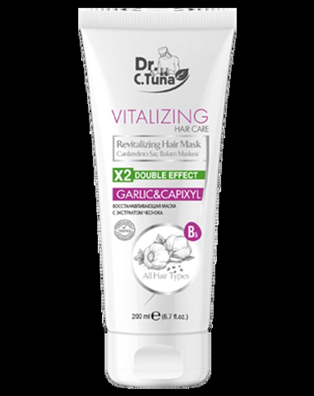 Dr. C. Tuna Vitalizing Hair Care – Revitalizing Hair Mask, Garlic