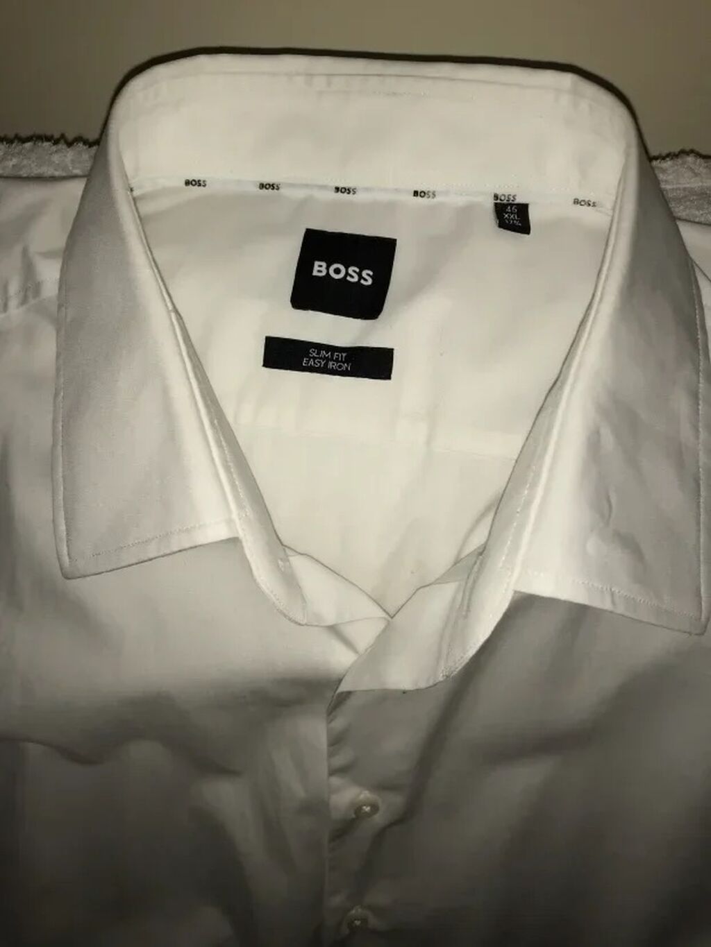 Košulja Hugo Boss, bоја - Bela