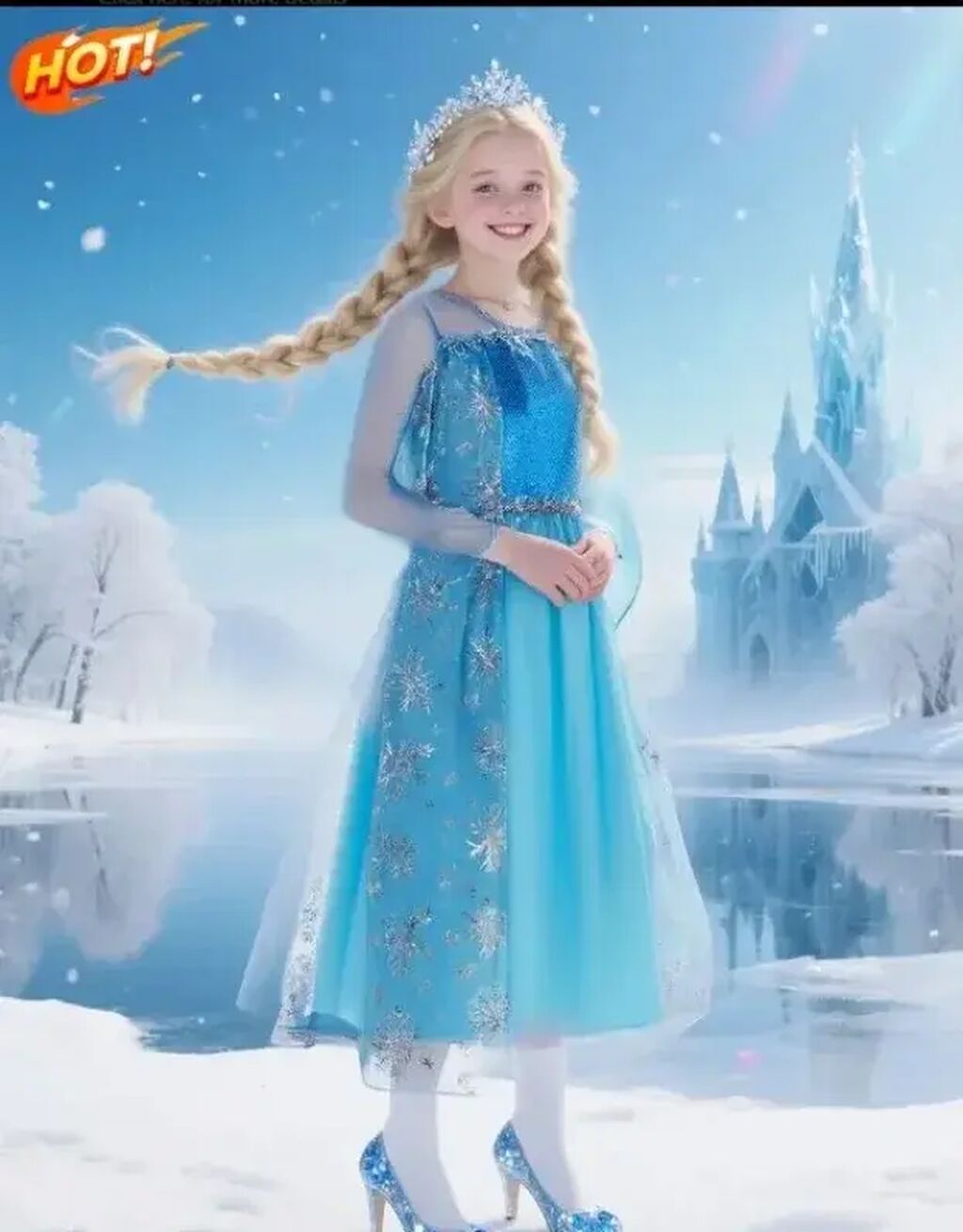 Akcija**novo. novo****model D** Elza, Elsa Frozen haljina, kostim za