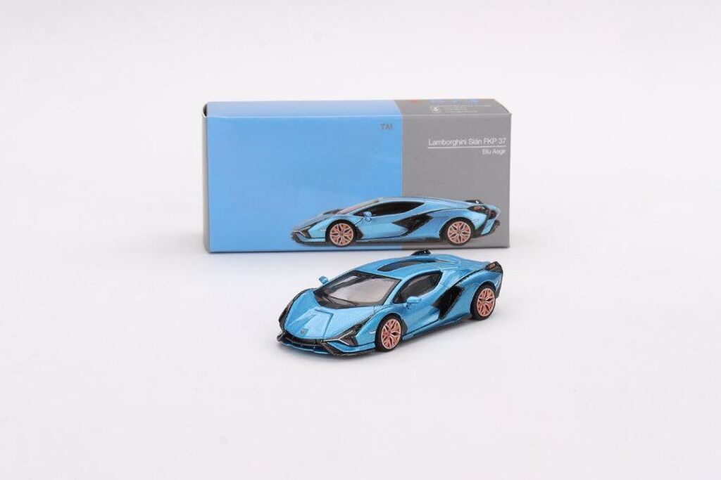    Lamborghini Sián FKP 37 — Blu Aegir — 1:64 — Mini GT Mini GT