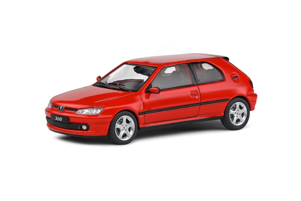 ❤️ Peugeot 306 GTI S16 – 2002 – Crvena – 1:43 – Solido Detaljan model