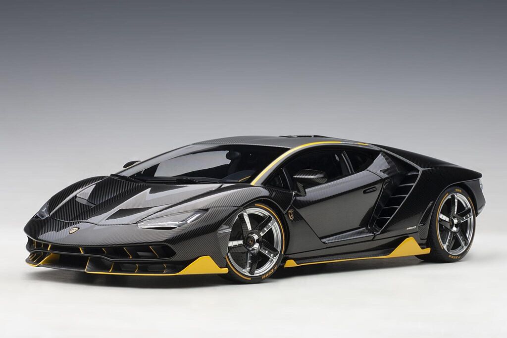      Lamborghini Centenario – 2017 – Clear Carbon with Yellow Accents –