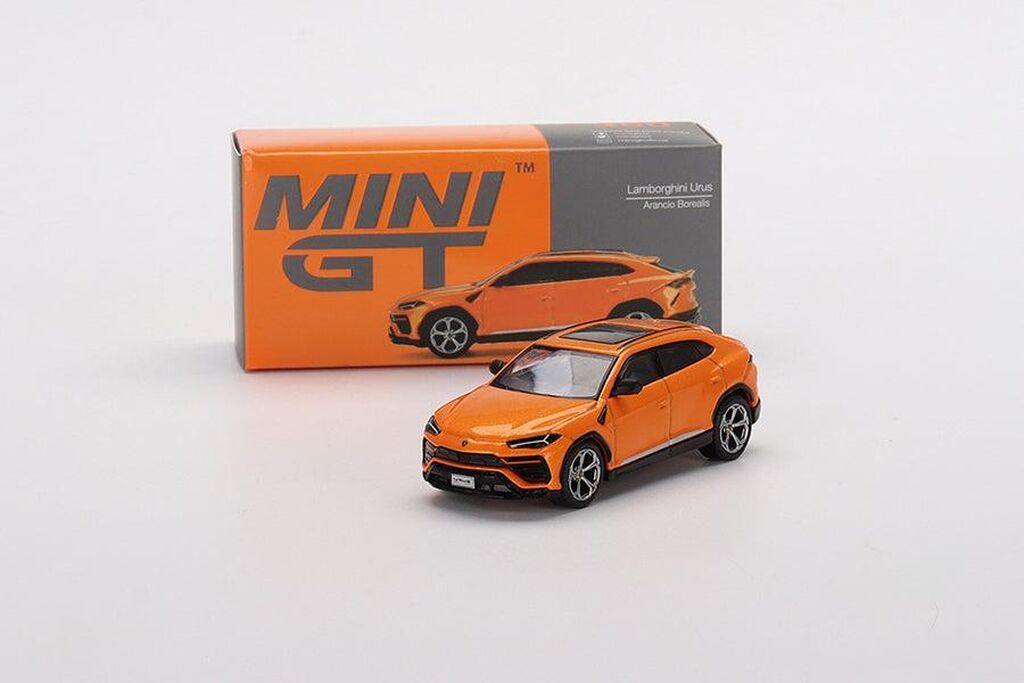    Lamborghini Urus – Arancio Borealis – 1:64 – Mini GT Detaljan