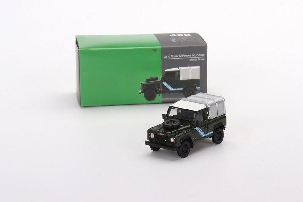    Land Rover Defender 90 Pickup – Bronze Green – 1:64 – Mini GT