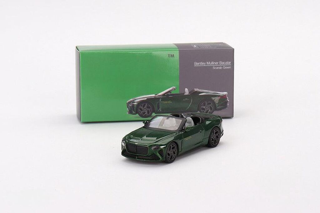    Bentley Mulliner Bacalar – Scarab Green – 1:64 – Mini GT Detaljan