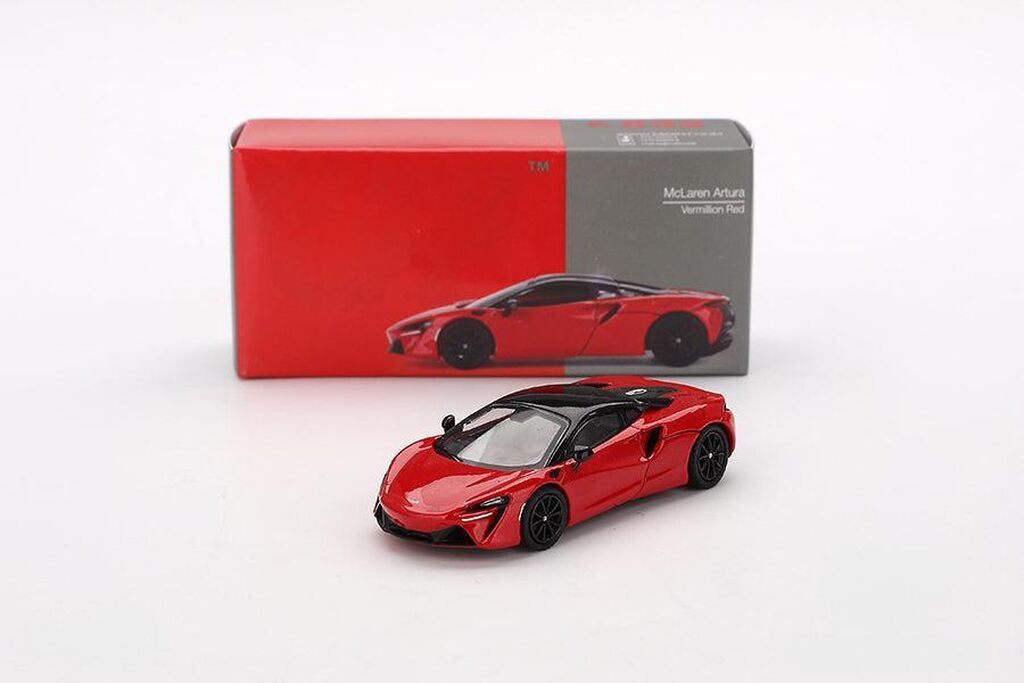 McLaren Artura Vermillion Red LHD – MiniGT 1/64 MiniGT McLaren