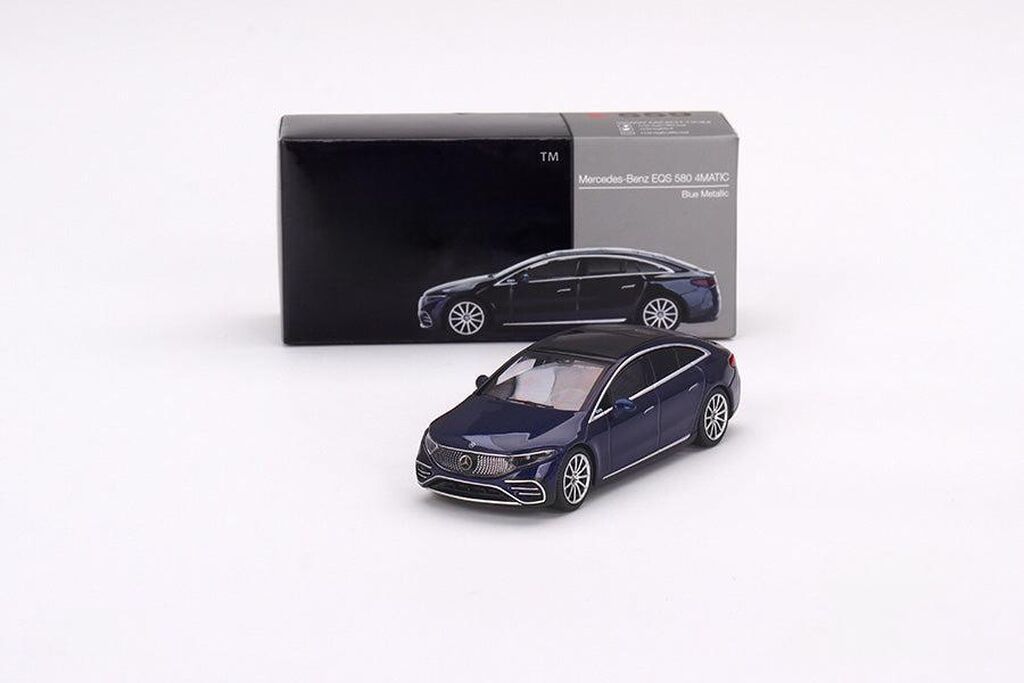    Mercedes-Benz EQS 580 4MATIC Nautical Blue Metallic 2023 – MiniGT