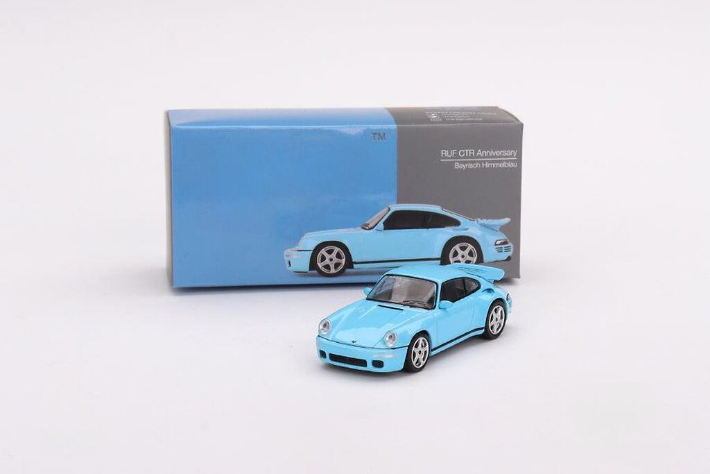   ️ RUF CTR Anniversary Bayrisch Himmelblau – MiniGT 1:64 MiniGT RUF