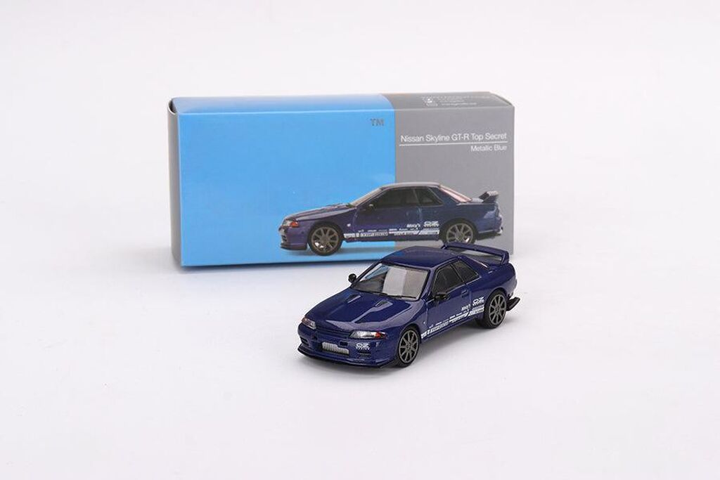   ️ Nissan Skyline GT-R VR32 Top Secret Metallic Blue – MiniGT 1:64
