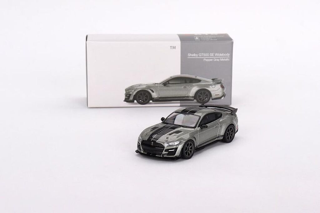    Shelby GT500 SE Widebody – Pepper Gray Metallic – MiniGT 1:64