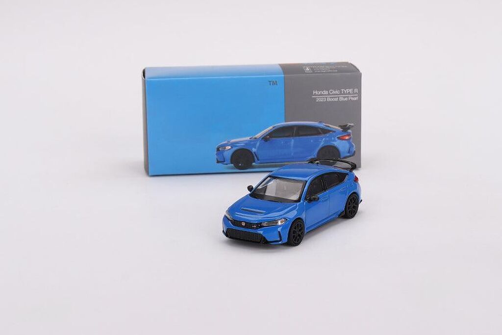   ️ Honda Civic Type R 2023 Boost Blue Pearl – MiniGT 1:64 MiniGT
