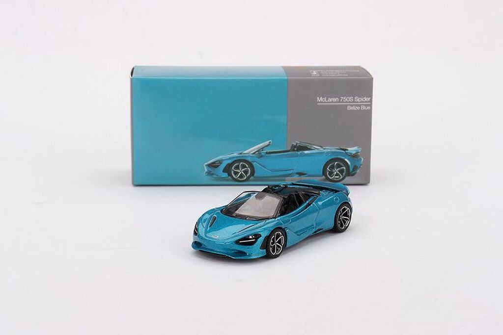   ️ McLaren 750S Spider – Belize Blue – MiniGT 1:64 MiniGT McLaren
