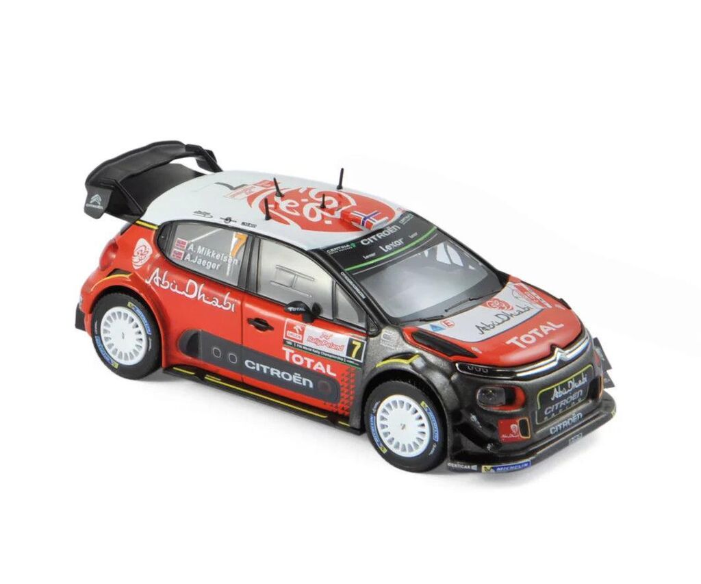    Citroën C3 WRC 2017 Rally Poland #7 Mikkelsen/Jæger – Norev 1:43