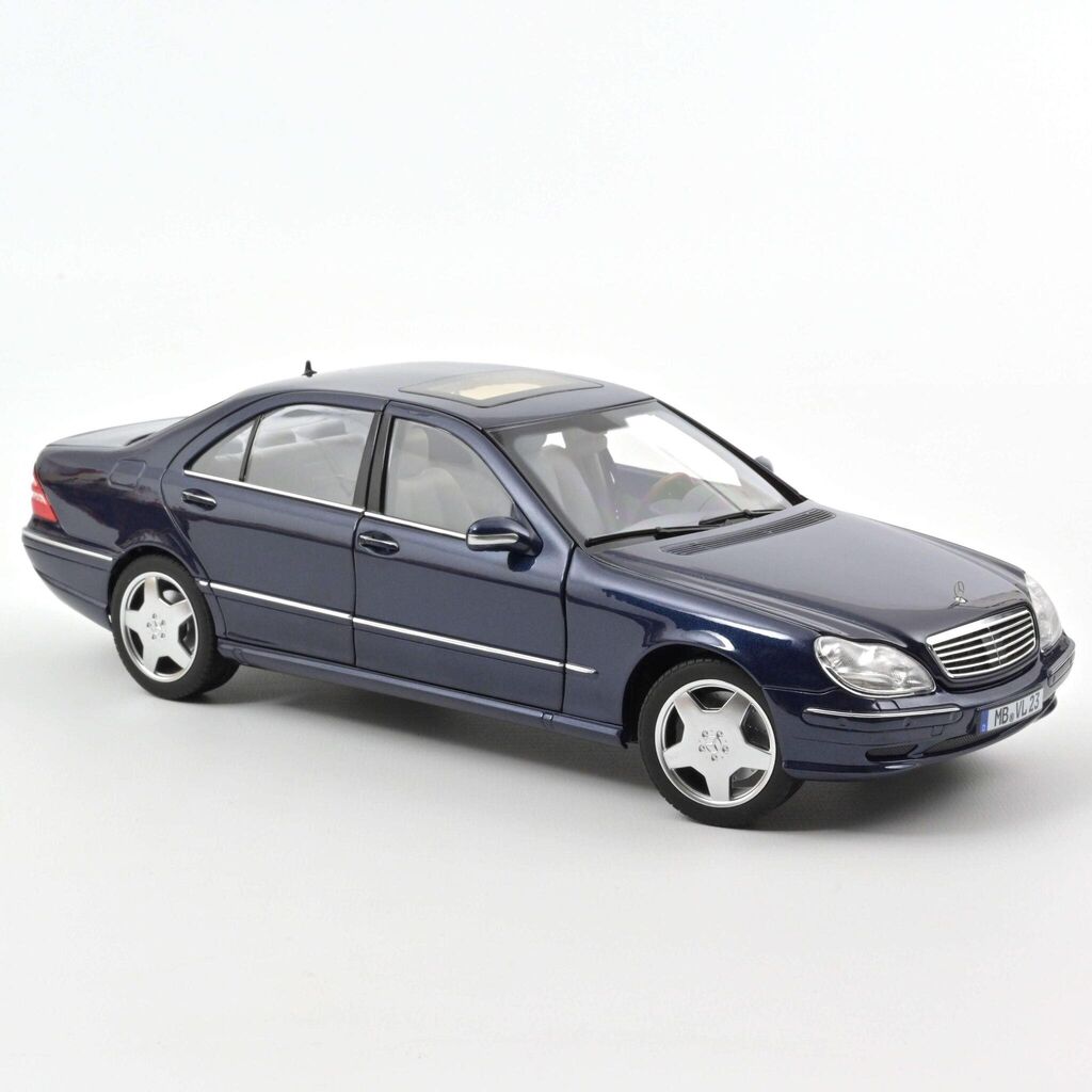 Mercedes-Benz S55 AMG (W220) 2000 – Blue Metallic – Norev      Norev