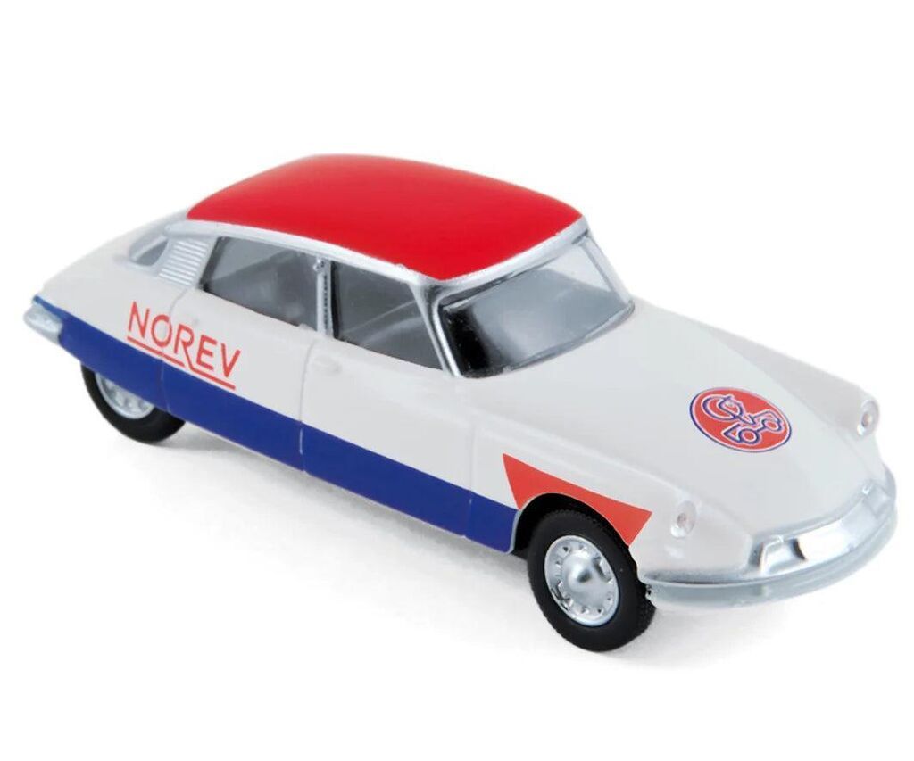 Citroën DS 19 1958 Cycliste – Blue White Red – Norev Minijet Norev