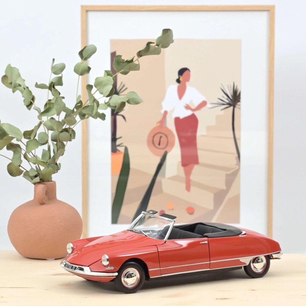    Citroën DS 19 Convertible 1961 – Corail Red – Norev (1:18) Norev