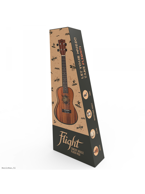 FLIGHT NUC310 Koncert ukulele SET