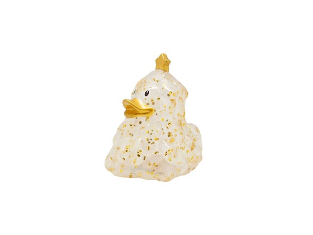 Novogodišnja Lilalu Patkica - Rubber Duck, Gold Christmass Tree, 9 cm