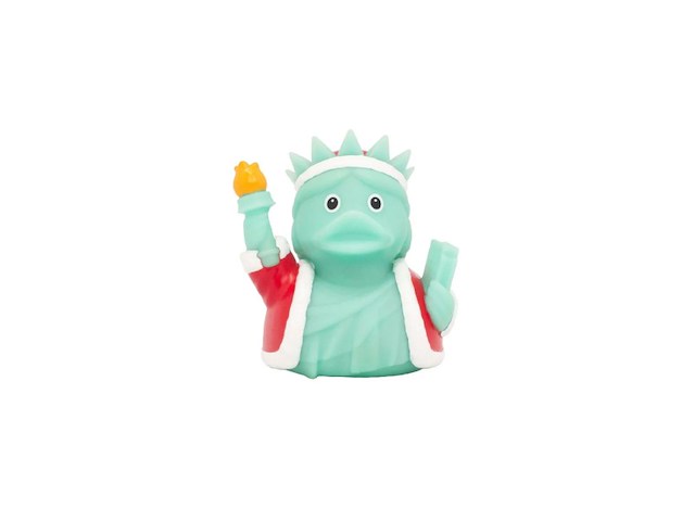 Novogodišnja Lilalu Patkica - Rubber Duck, Christmas Statue Of Liberty, 9 cm