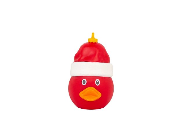 Novogodišnja Lilalu Patkica - Rubber Duck, Christmas Ball With Hat, 9 cm