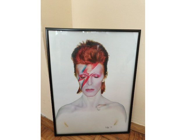 Uramljena fotografija David Bowie 31x41