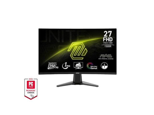 Monitor 27 MSI MAG 27C6X VA FHD 250Hz DP/2xHDMI Zakrivljen