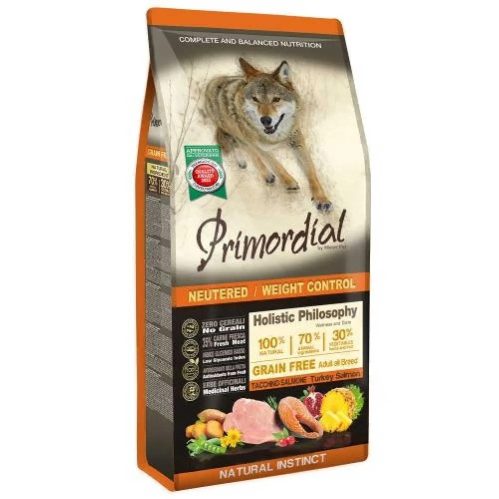 Mister Pet Primordial Adult WEIGHT CONTROL STERILIZED Salmon & Turkey 2kg