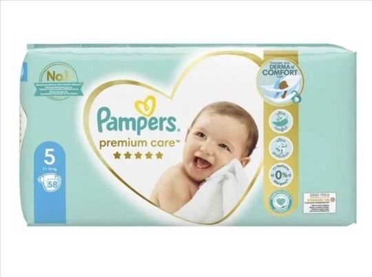 Pampers premium care 5, 58 komada