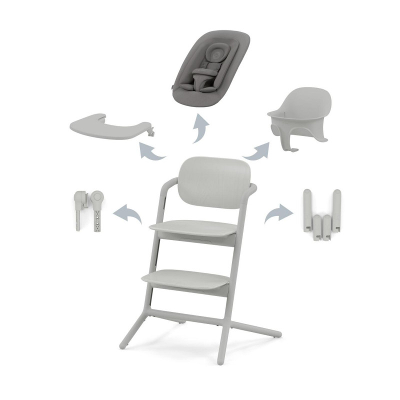 Cybex hranilica Lemo 4u1, Suede Grey