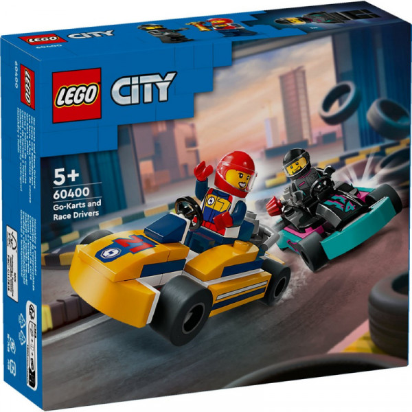Lego city great vehicles go-karts and race drivers