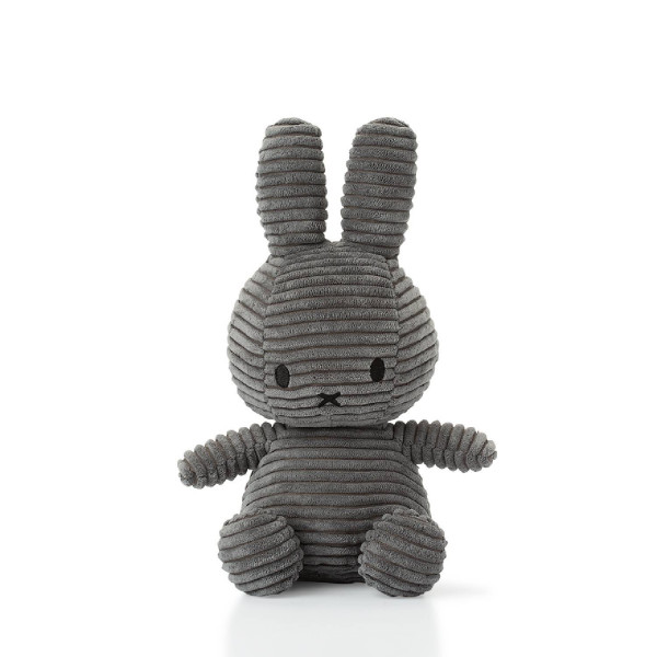 Miffy plišani zeka Corduroy 23cm, Grey