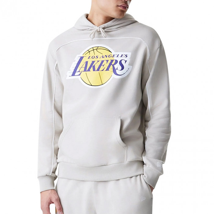 Los Angeles Lakers New Era Piping Oversize duks sa kapuljačom