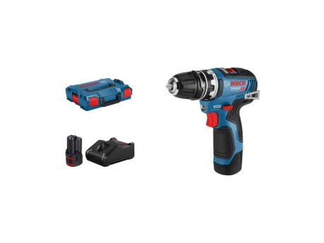 BOSCH plavi alat Akumulatorska bušilica/odvrtač GSR 12V-35 FC 12V, 2x3,0 Ah, 06019H3001