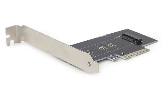 M.2 SSD adapter PCI-Express add-on card, extra low-profile bracket