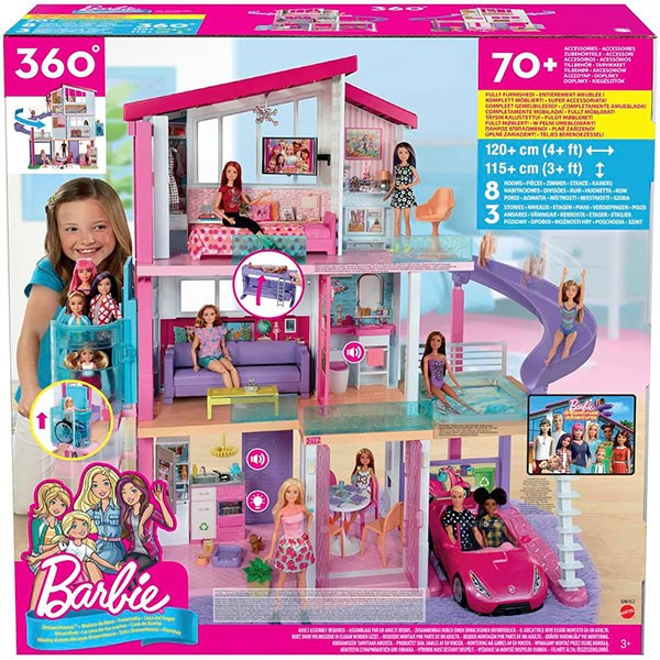 Barbie Dreamhouse kućica za lutke – 3 sprata, 8 prostorija, lift i bazen 870831