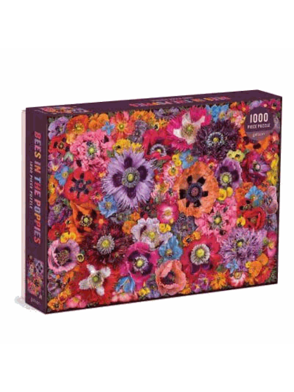 Bees in the Poppies 1000 Piece Puzzle