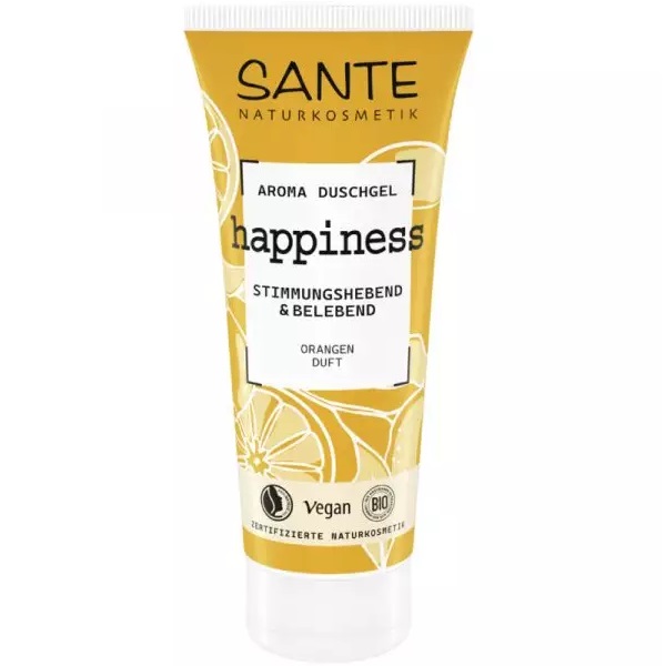 HAPPINESS AROMA gel za tuširanje, bio pomorandža 200ml