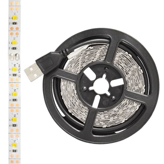 LED TRAKA 3M 4.8W/3000K IP20 MLL-2835-60 5V ZA TV MITEA 69801