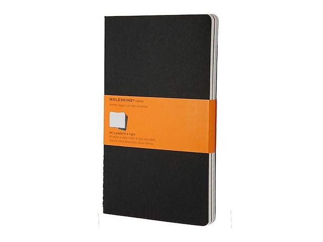 Moleskine - Set of 3 Notebooks, Black
