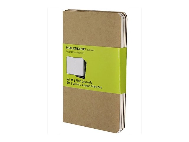 Moleskine - Set of 3 Notebooks, Brown