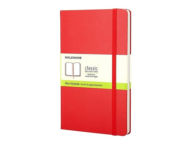 Moleskine - Plain Pocket Notebook, Red