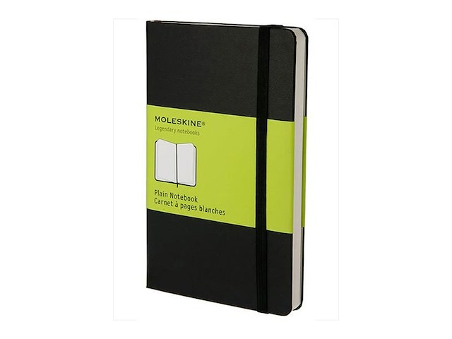 Moleskine - Plain Pocket Notebook, Black