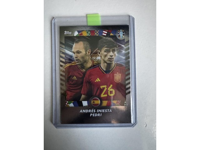 Andres Iniesta Pedri  - 2024 Topps EURO x Jose Mourino