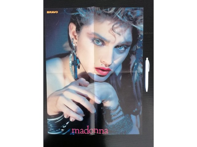 Poster iz 80tih, Madonna / Elvis,veliki, Bravo časopis