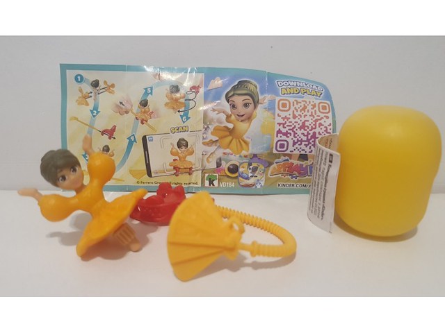 Kinder surprise vrteška žuta devojčica Keya VD184