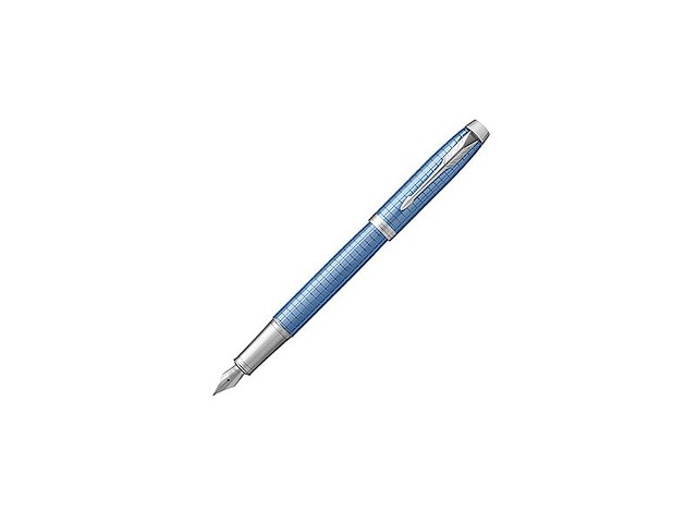 Parker IM Fountain Pen, Premium Blue, Fine Nib with Blue Ink Refill