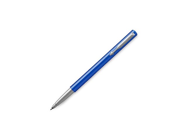 Parker Medium Vector Chrome Trim Point Rollerball Pen - Blue