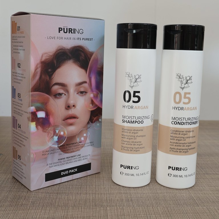 Puring 05 hydrargan šampon 300ml + regenerator 300ml – poklon set