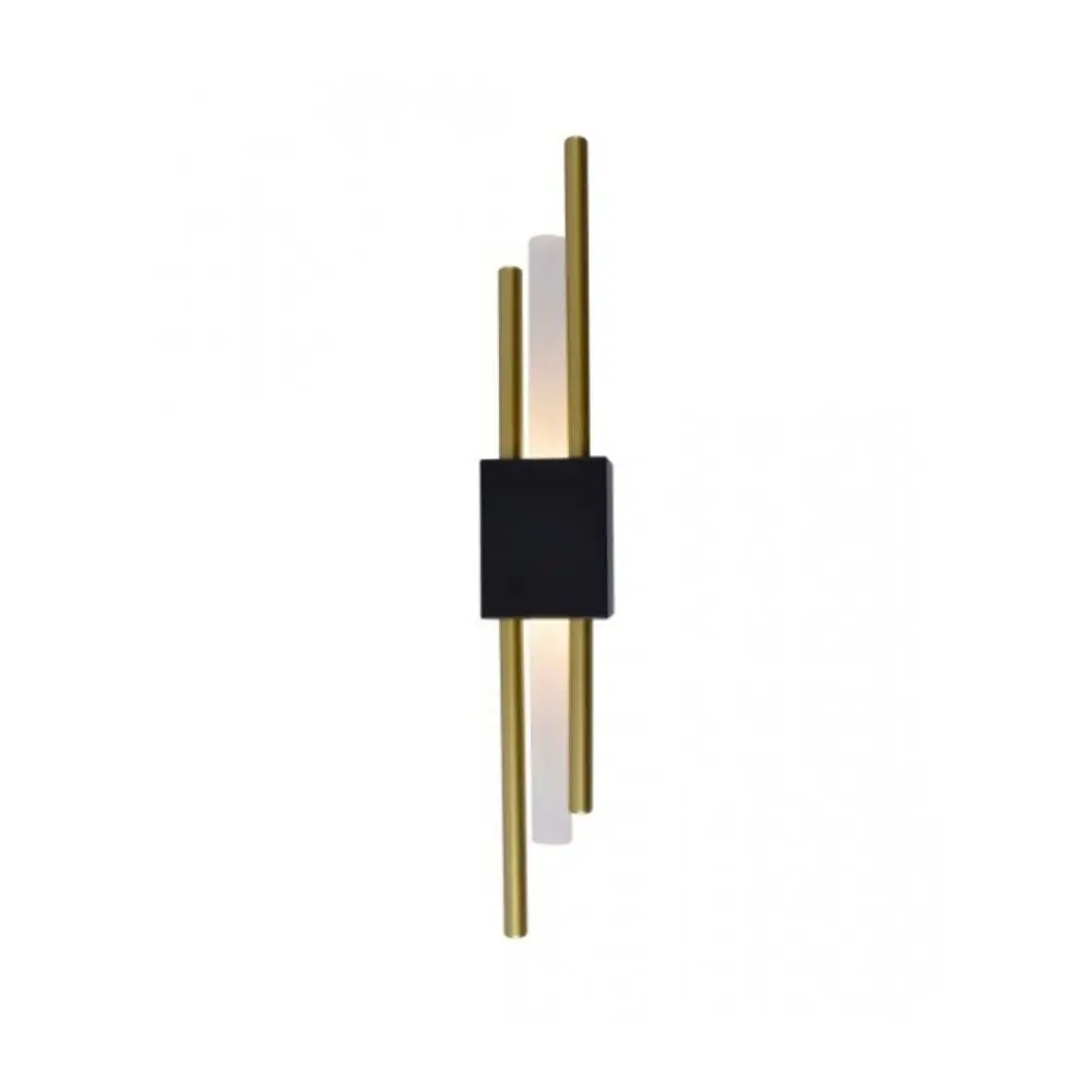LI2403 LED ZIDNA LAMPA 6W 3U1 BLACK+GOLD