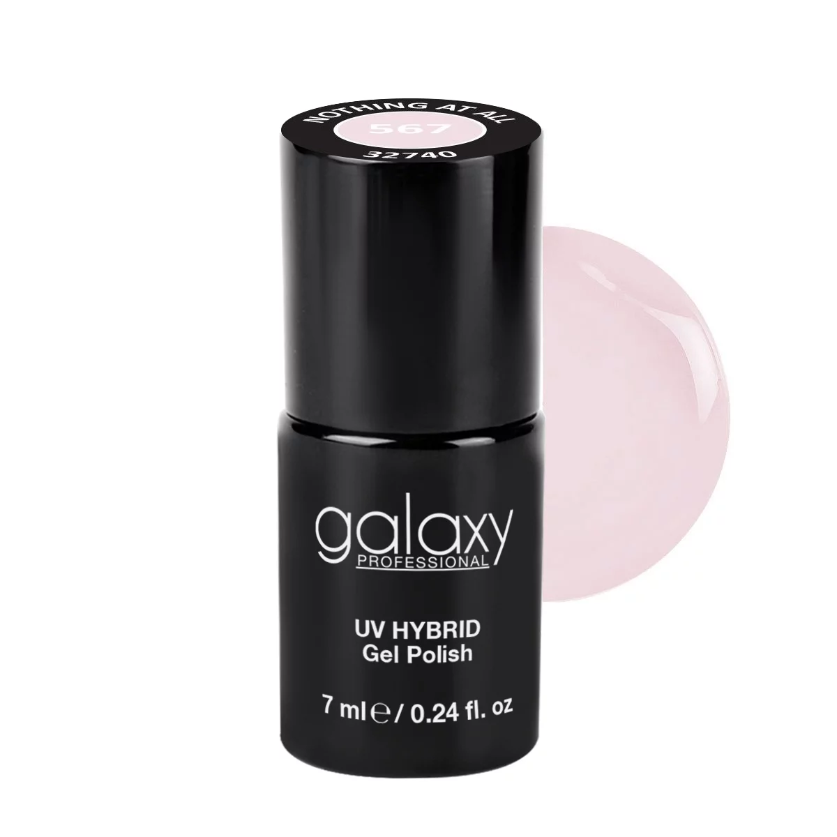 GALAXY PROFESSIONAL NEUTRAL ROSE – trajni lak za nokte UV/LED Hybrid 7 ml Nothing at All S567